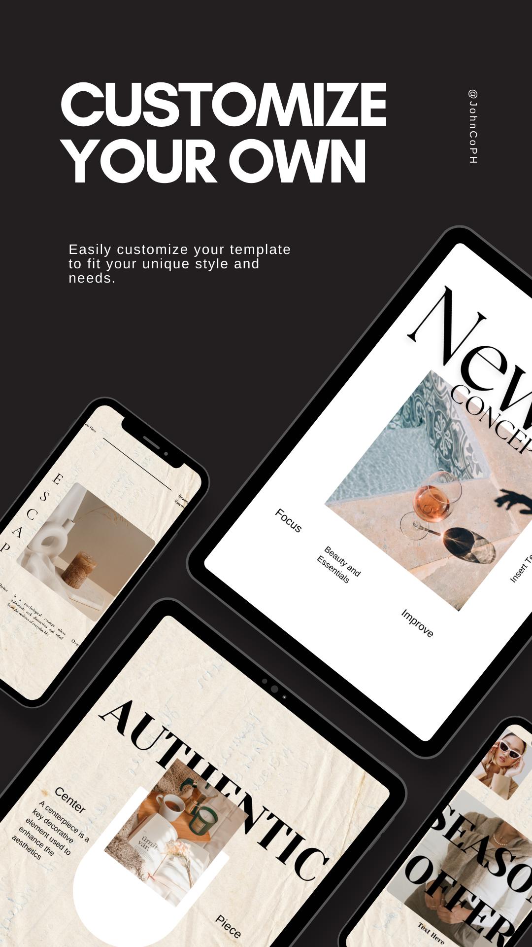 Instagram Editable Template - Etsy