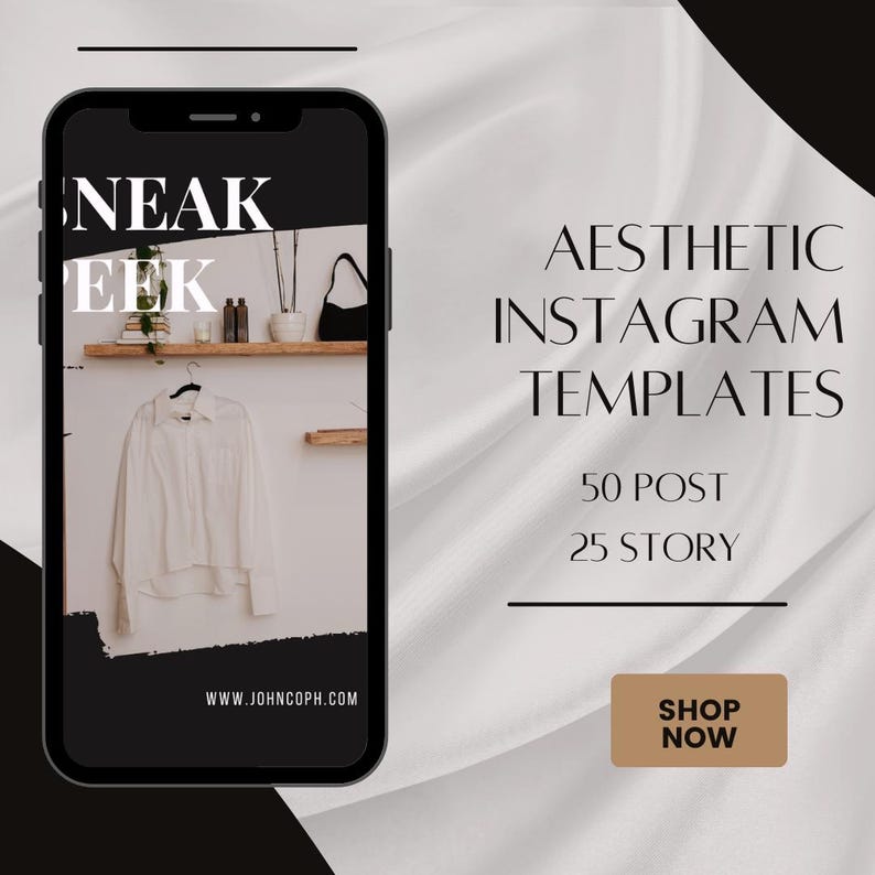 Instagram Editable Template - Etsy