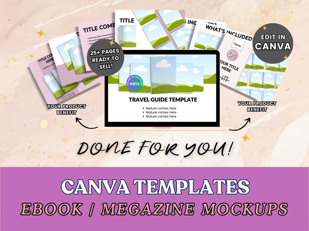25+ Canva Book Mockups, Book Cover Mock up Template, Canva Magazine ...