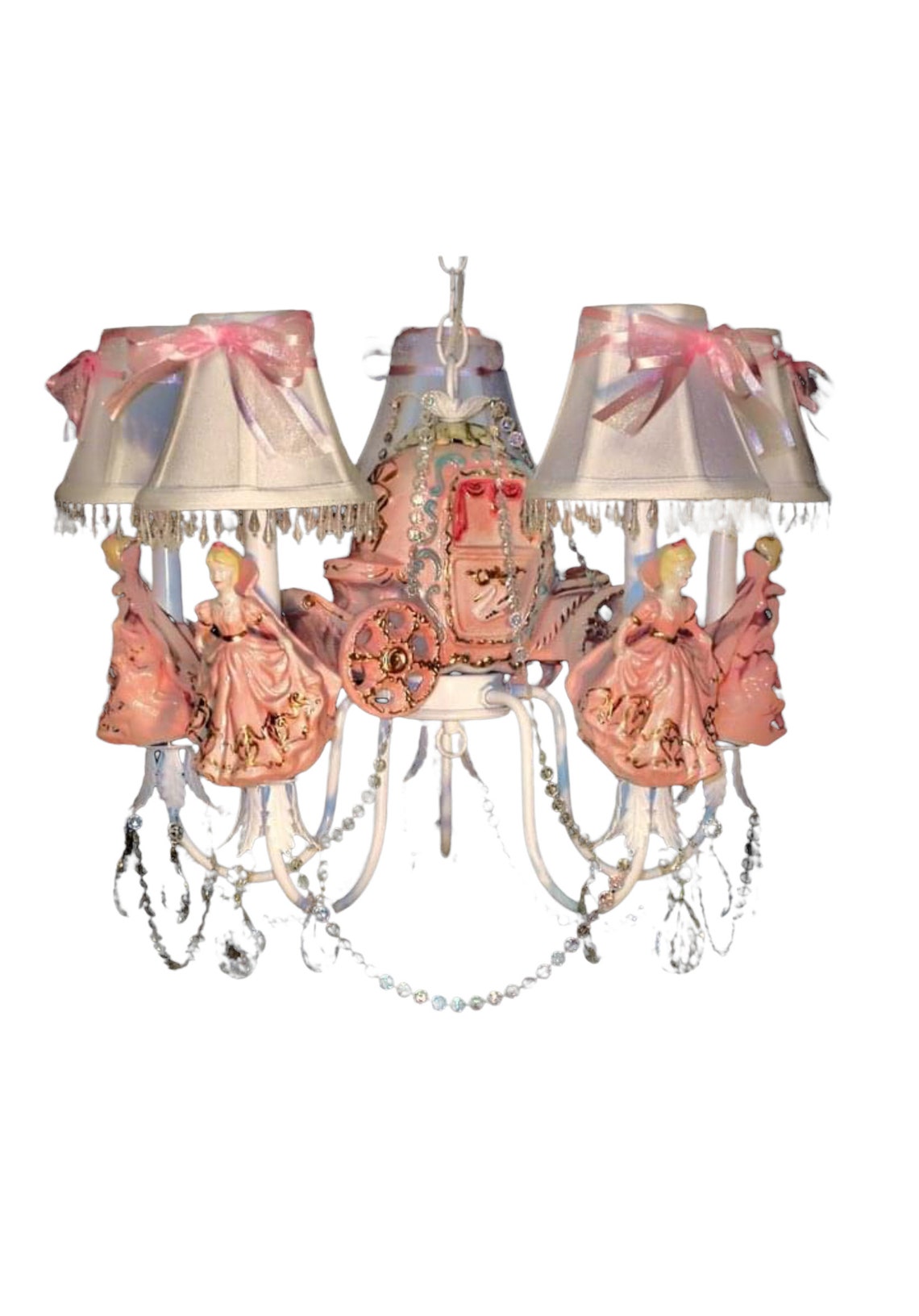 Cinderella Princess Chandelier Girl's Room Lighting - Etsy