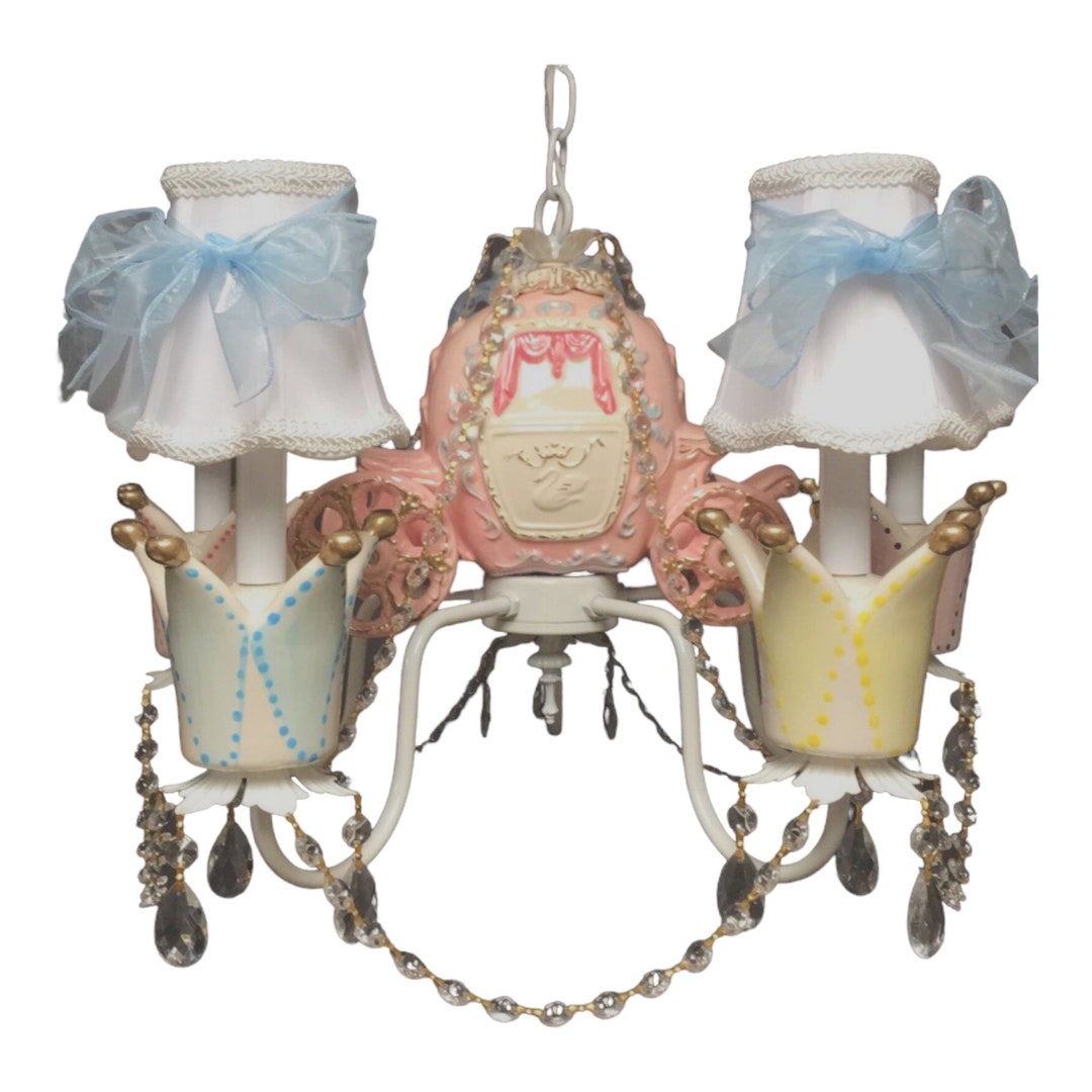 Princess Chandelier - Crown Chandelier - Princess Room Decor - Princess ...