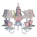 Cinderella Princess Chandelier Girl's Room Lighting Fixture Kid's ...
