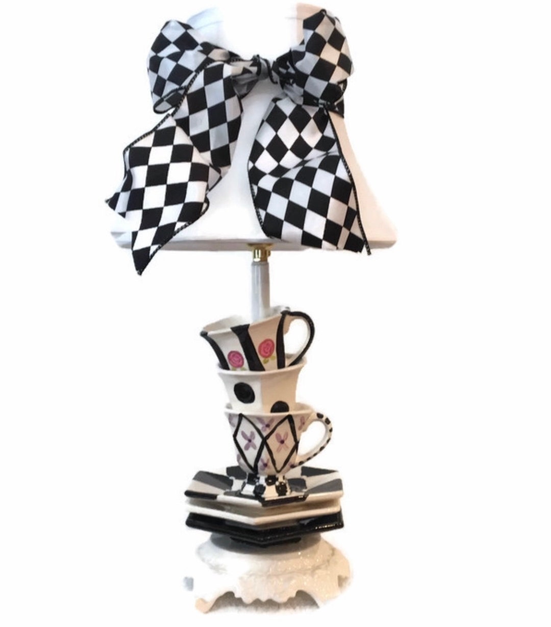 Stacked Teacup Lamp - Etsy