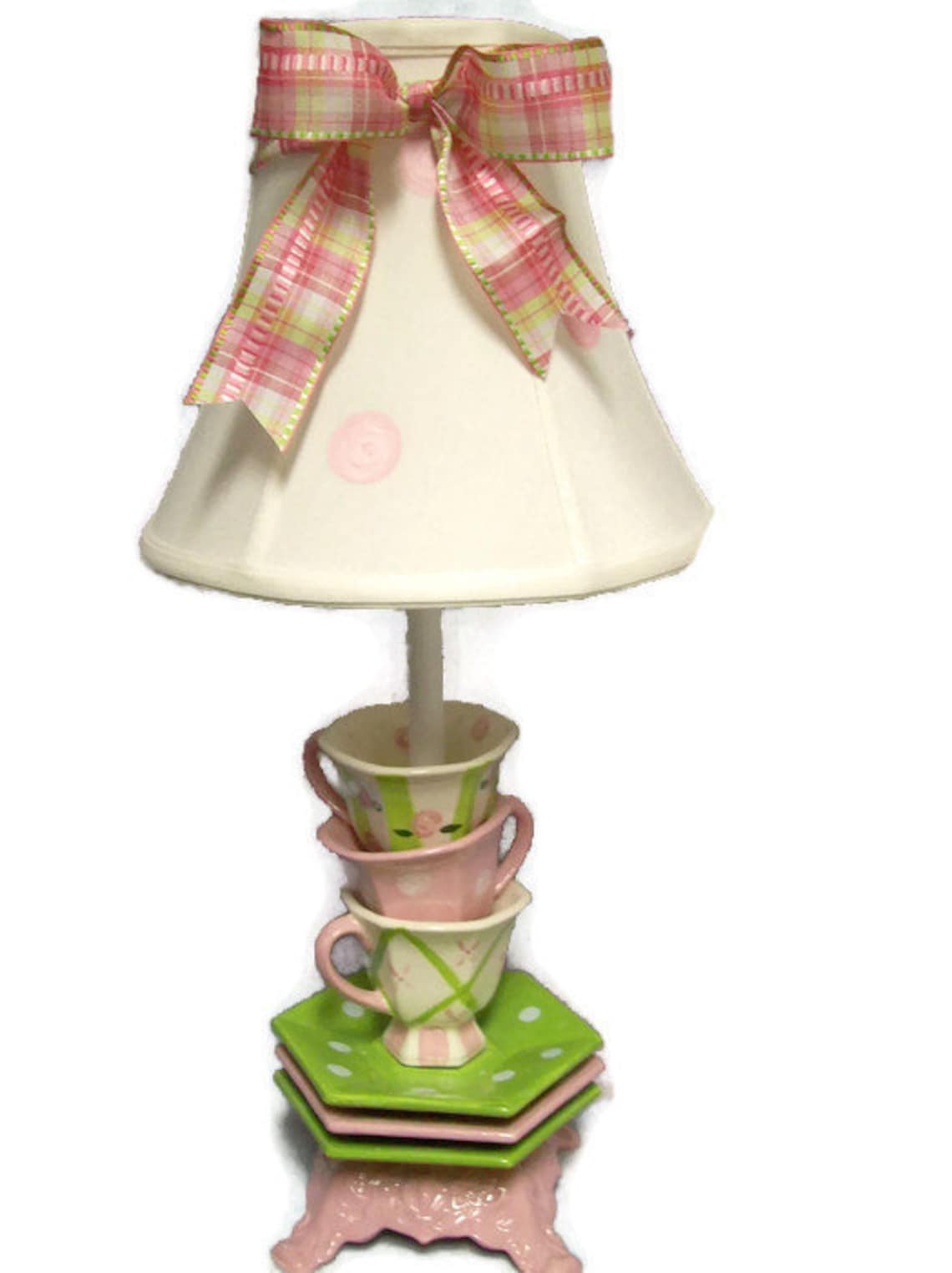 Whimsical Stacked Teacups Lamp Children's Lighting Tea | Etsy