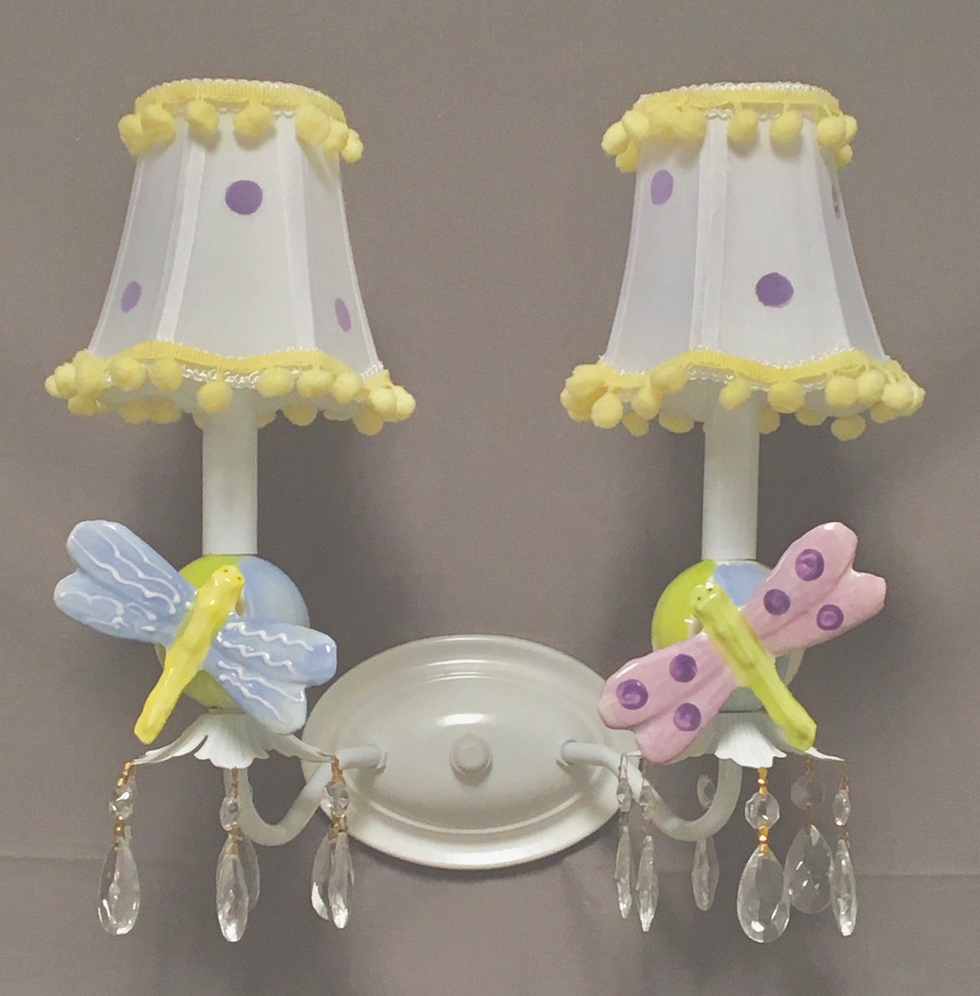 Chidren’s Sconce - Dragonfly Light - Nursery Sconce - Whimsical ...