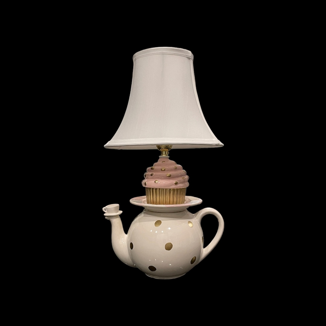 Teapot Cupcake Lamp/custom Colors - Etsy