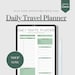 Daily Travel Itinerary | Travel Itinerary Template | Vacation Organizer ...