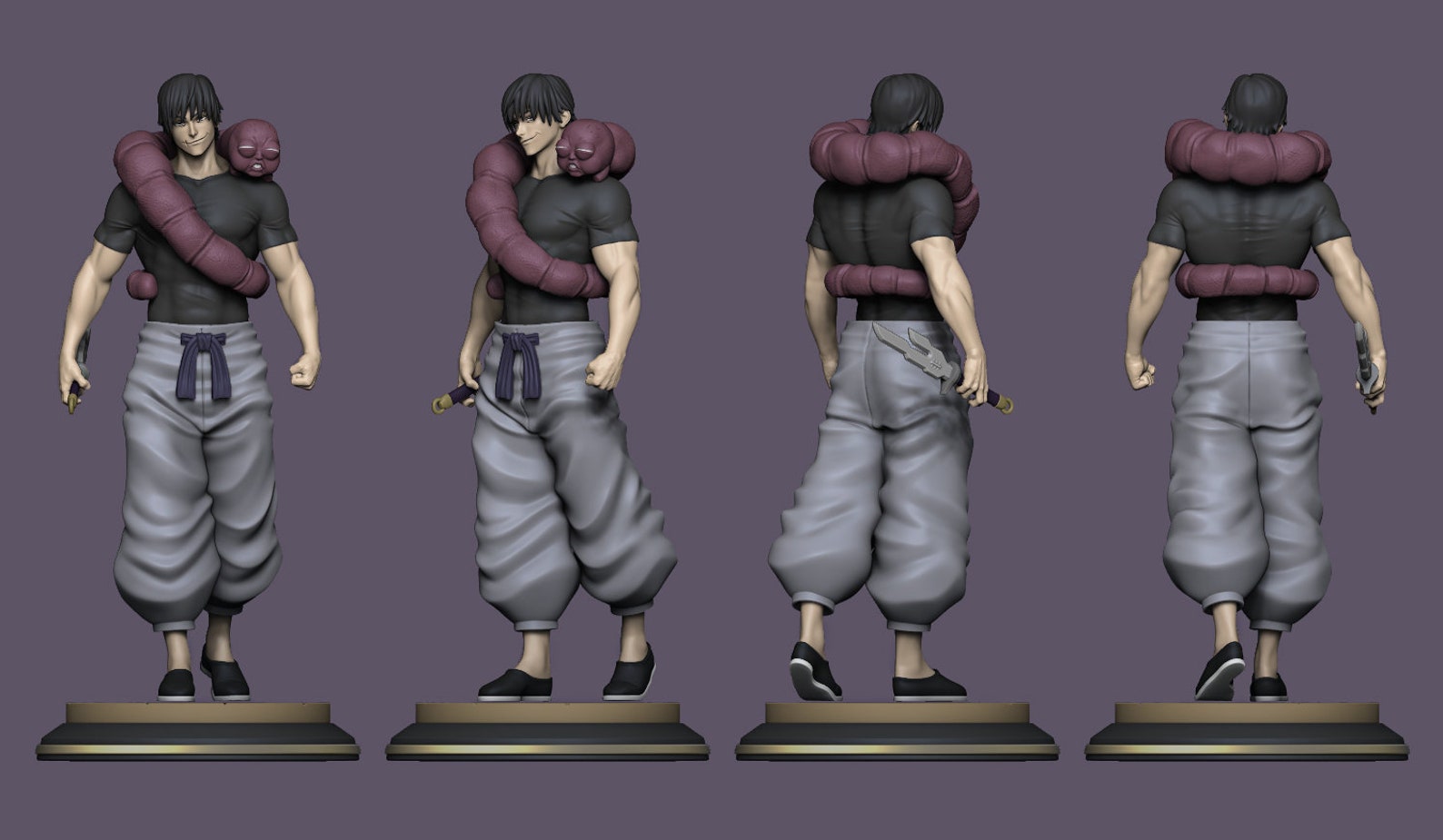 Toji Fushiguro - Jujutsu Kaisen STL Model for 3D Printing Digital Model ...