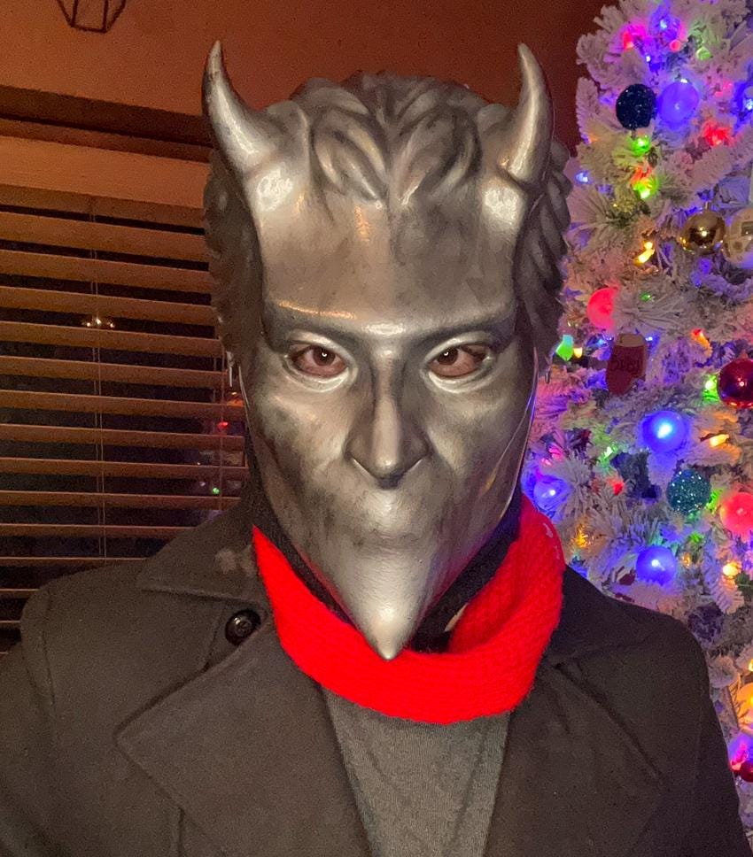 The "satan's Sidekick" Nameless Ghoul Inspired Mask - Etsy