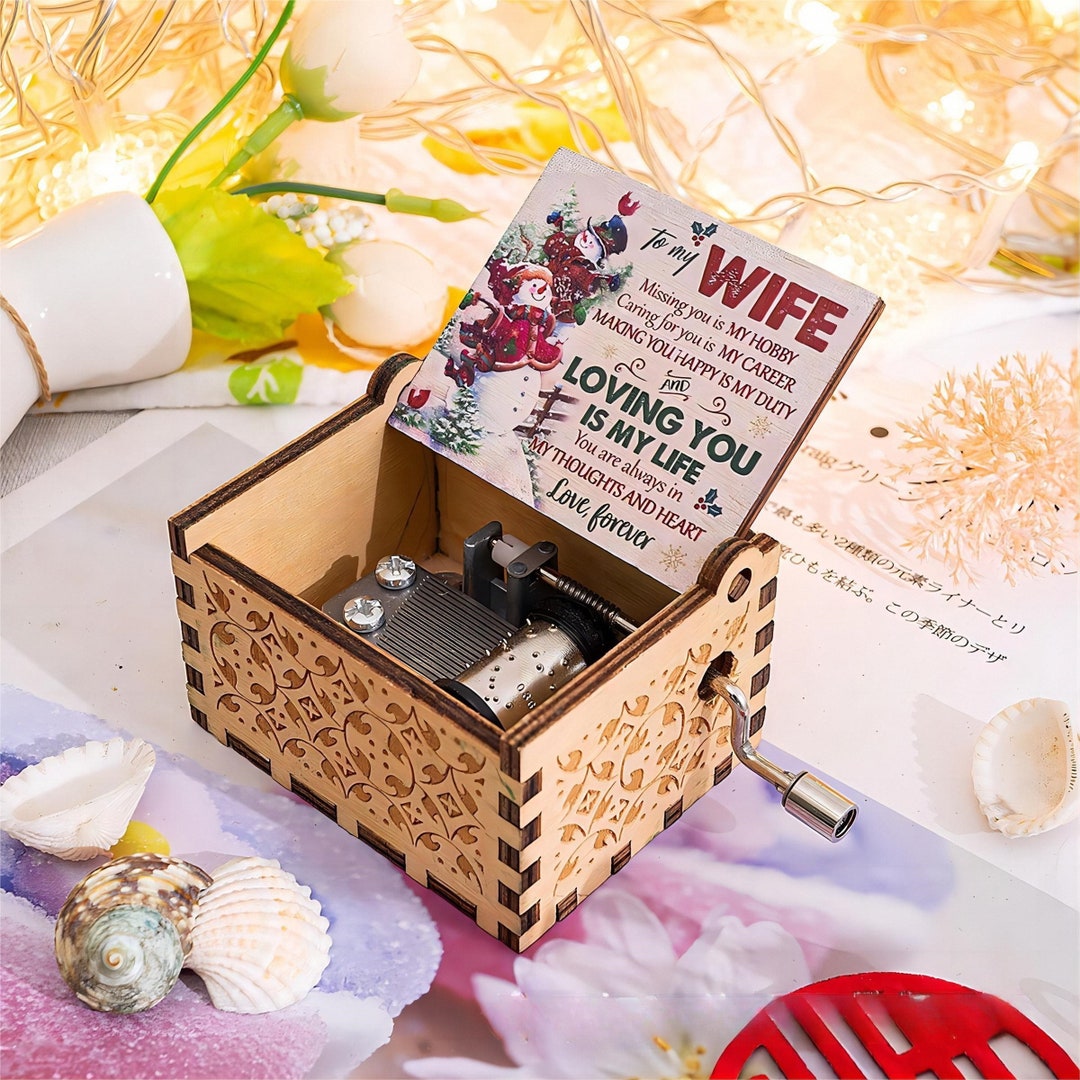 The Sound of Music Box Theme Merry Christmas Music Chest Wooden ...