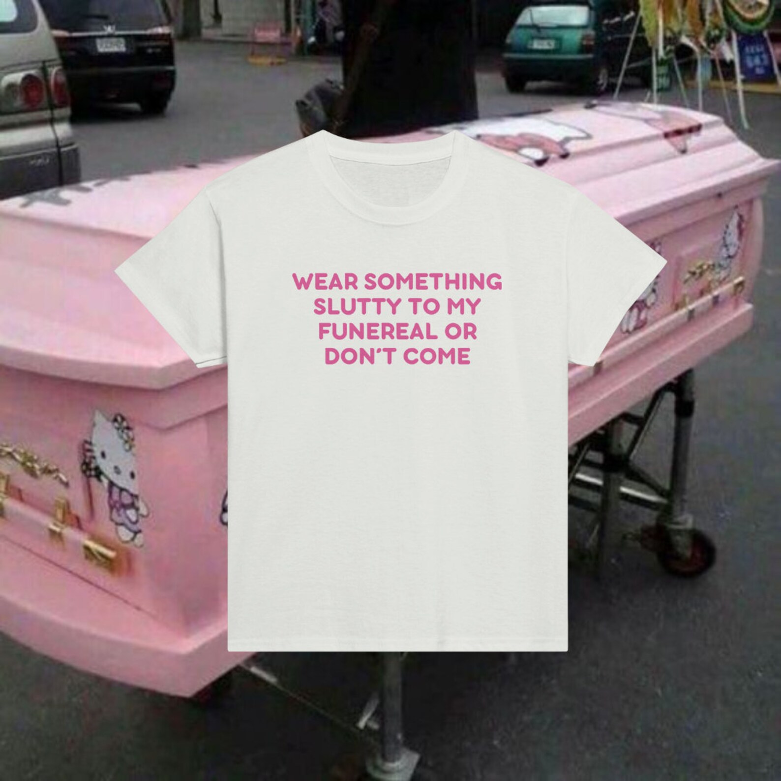 Wear Something to My Funeral Baby Tee | Y2K Style Baby Shirt | Funny ...
