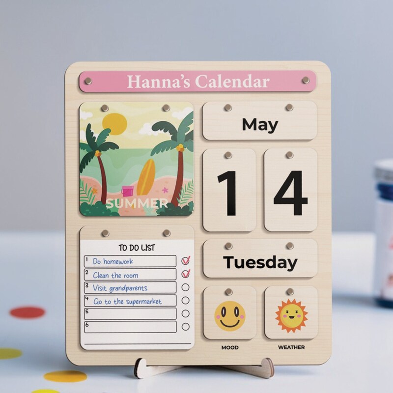 Montessori Calendar - Etsy