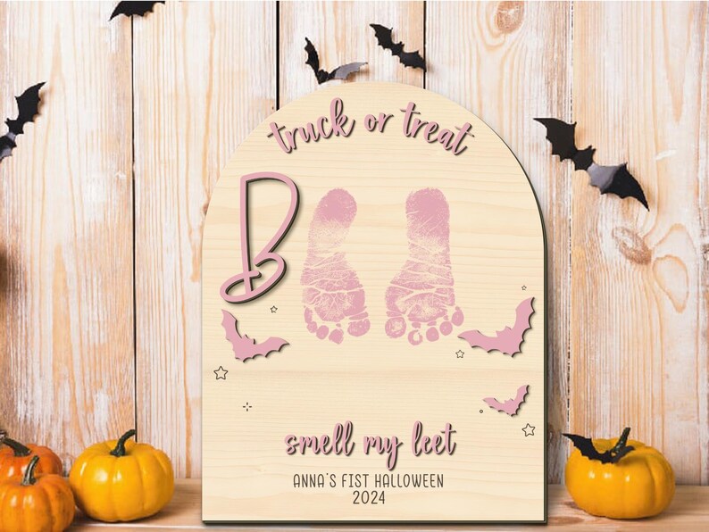 DIY Baby First Halloween Keepsake, Gift for Mom, Halloween Kid Craft ...