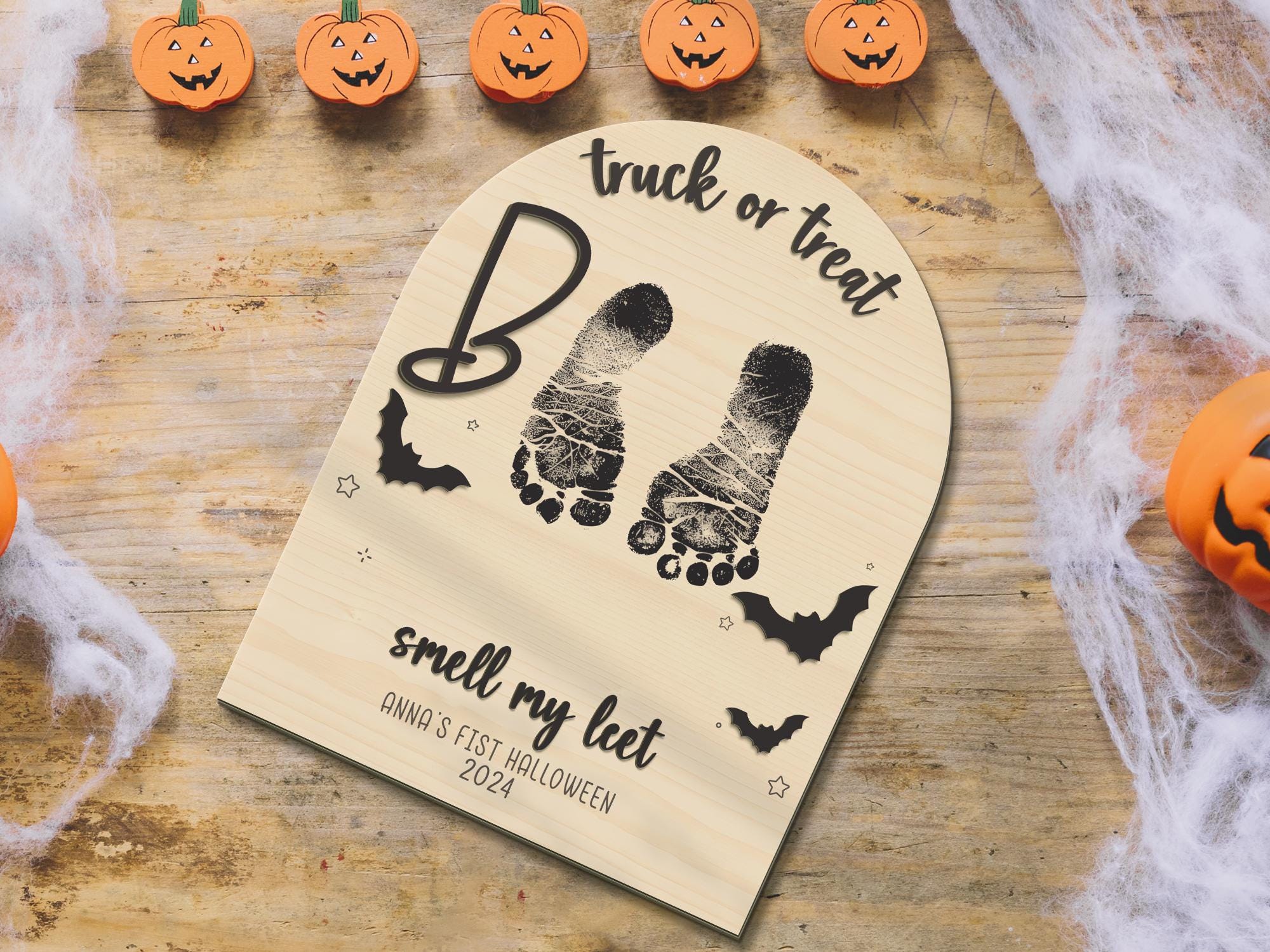 DIY Baby First Halloween Keepsake, Gift for Mom, Halloween Kid Craft ...