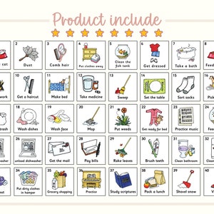 Daily Responsibilities Wooden Board Chore Chart, Christmas Gift Kids ...