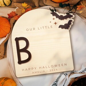 DIY Halloween Footprint Art, My Little Boo Sign, Halloween Kid Craft ...