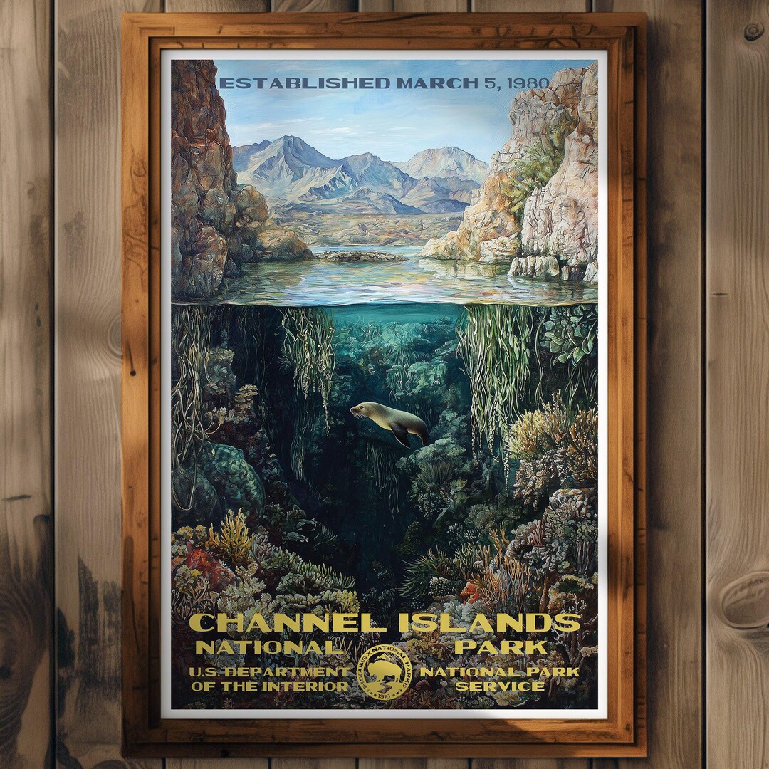 Channel Islands National Park Poster, California Travel Print, Home ...
