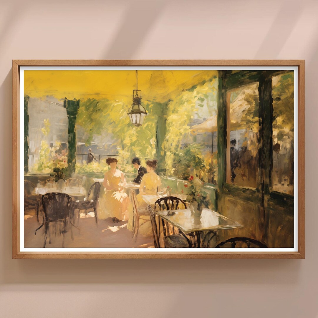 Sunday - Impressionist Painting Landscape Wall Art Print, Large Gallery ...