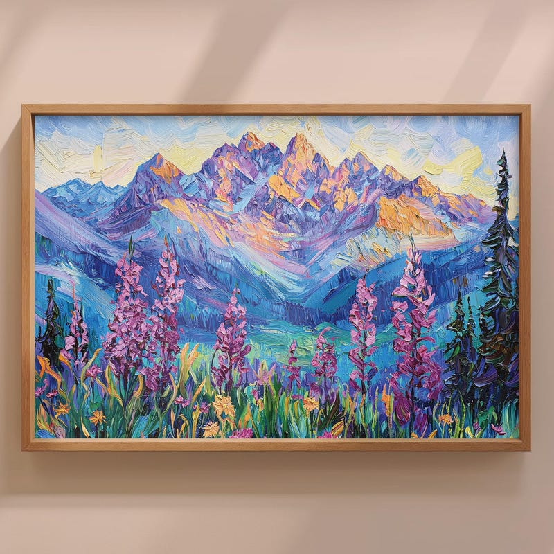 Purple Mountain - Etsy