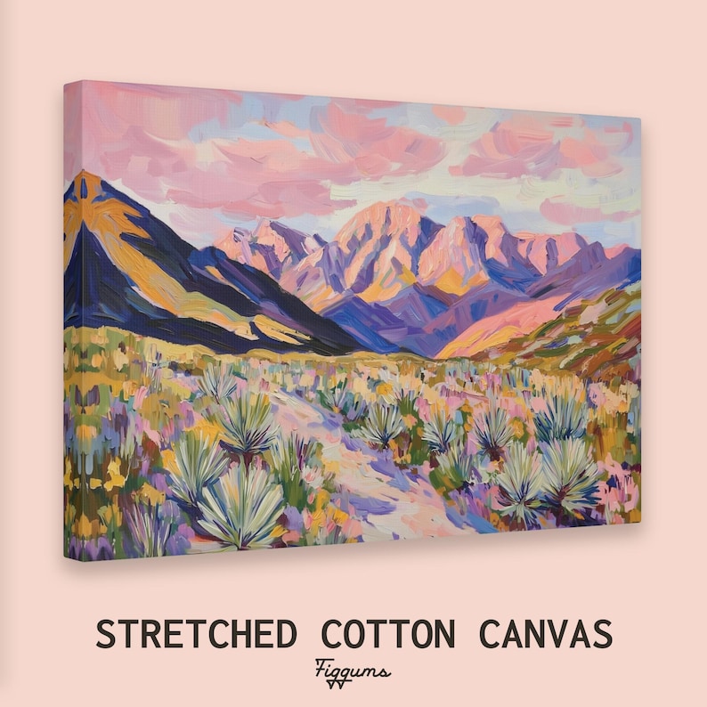 Sandia Mountains Sunset Painting, Albuquerque Desert Landscape Art, New ...
