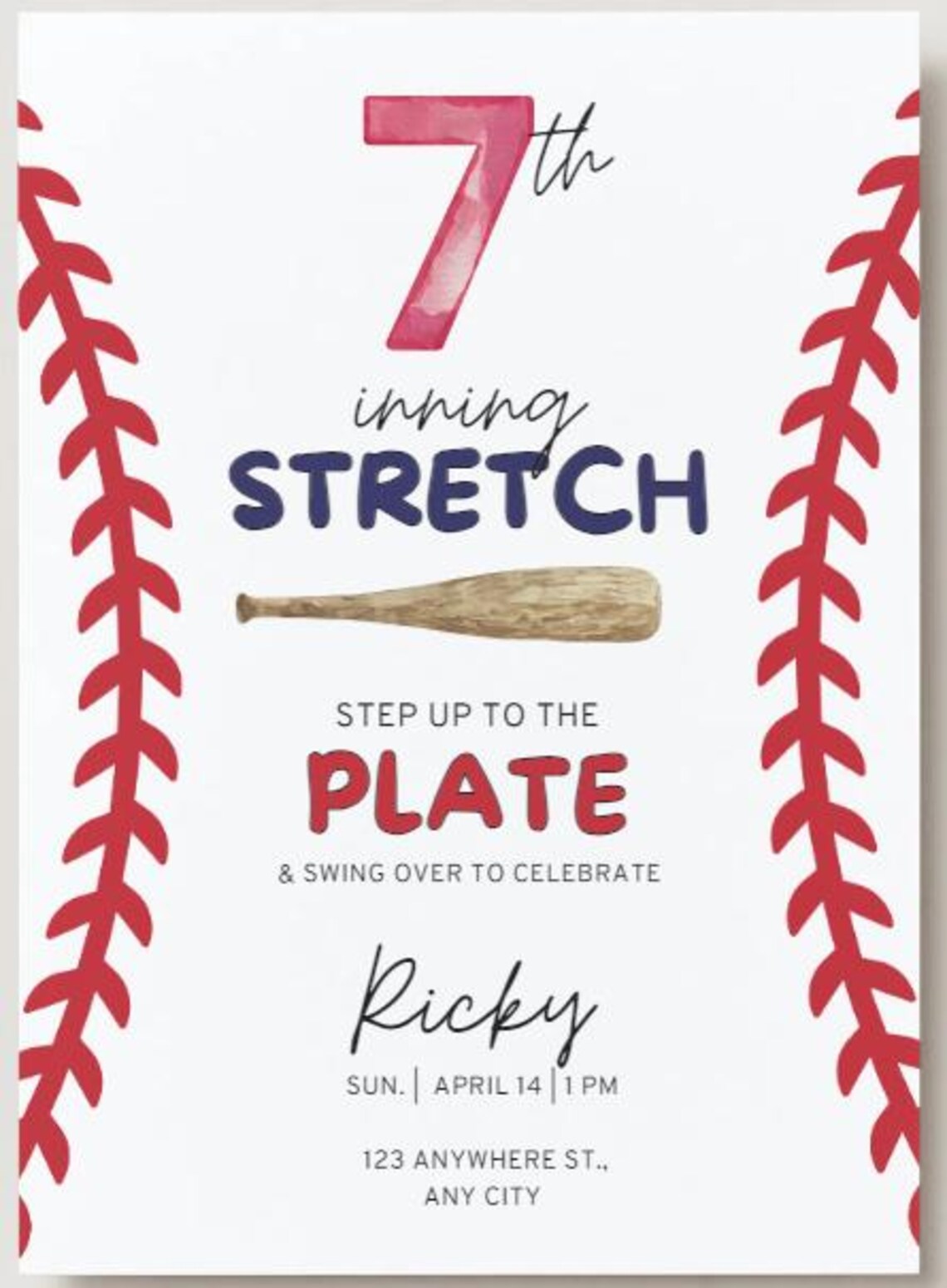 Baseball Birthday, 7th Inning Stretch, Sports Theme Birthday, Boys ...