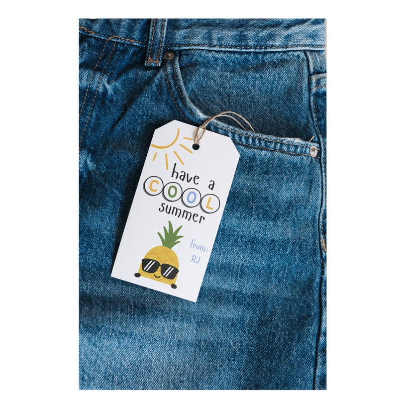 End of Year Gift Tag, Classmate Gift, Have a Cool Summer, Ice Pop, Gift ...