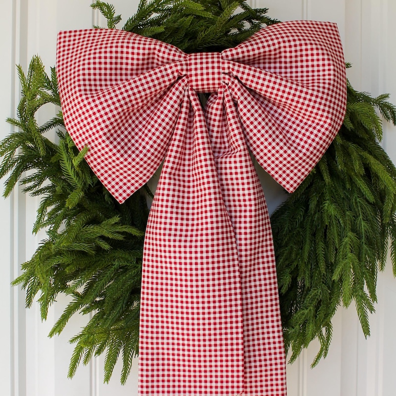 Bow Tree Topper Ginghams - Etsy