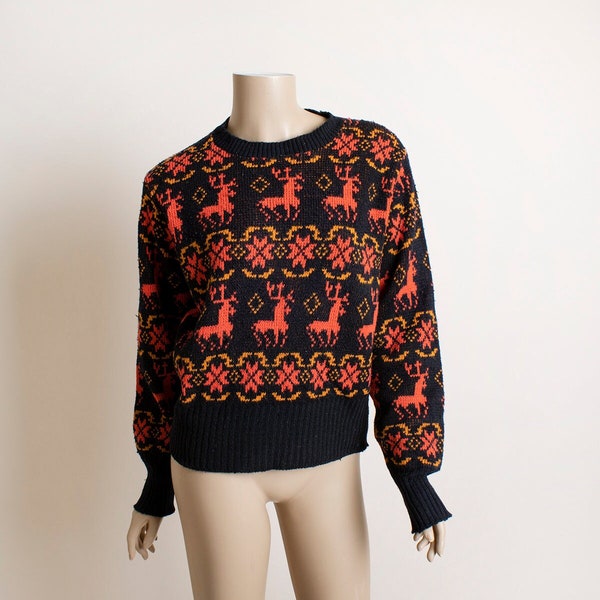 Reindeer Sweater - Etsy