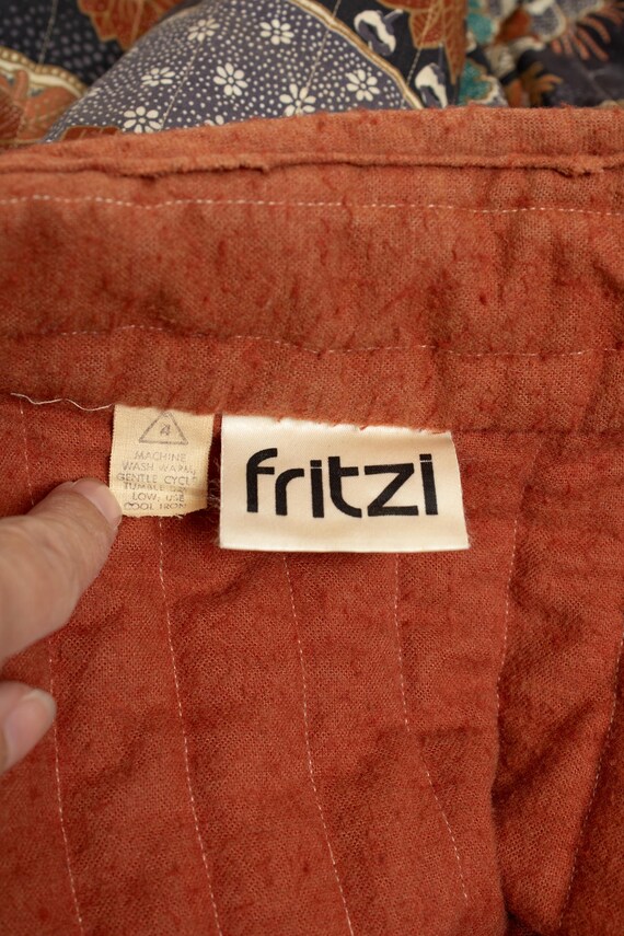 Vintage 1970s Quilted Jacket - 70s Fritzi Asian Japan… - Gem