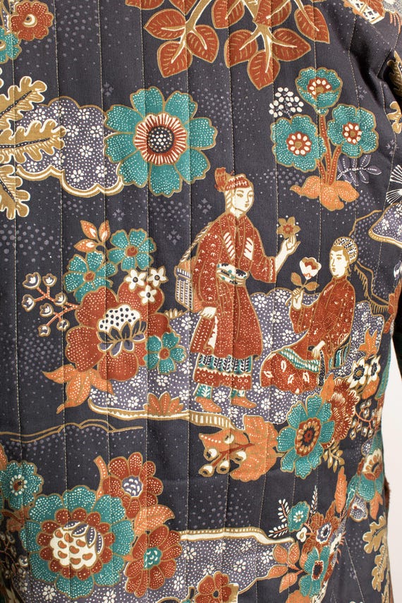 Vintage 1970s Quilted Jacket - 70s Fritzi Asian Japan… - Gem