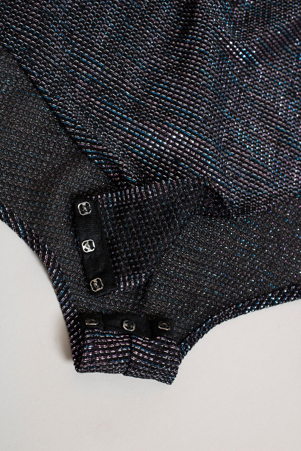 Vintage Sheer Bodysuit Silver Rainbow Lurex Sparkly See - Etsy