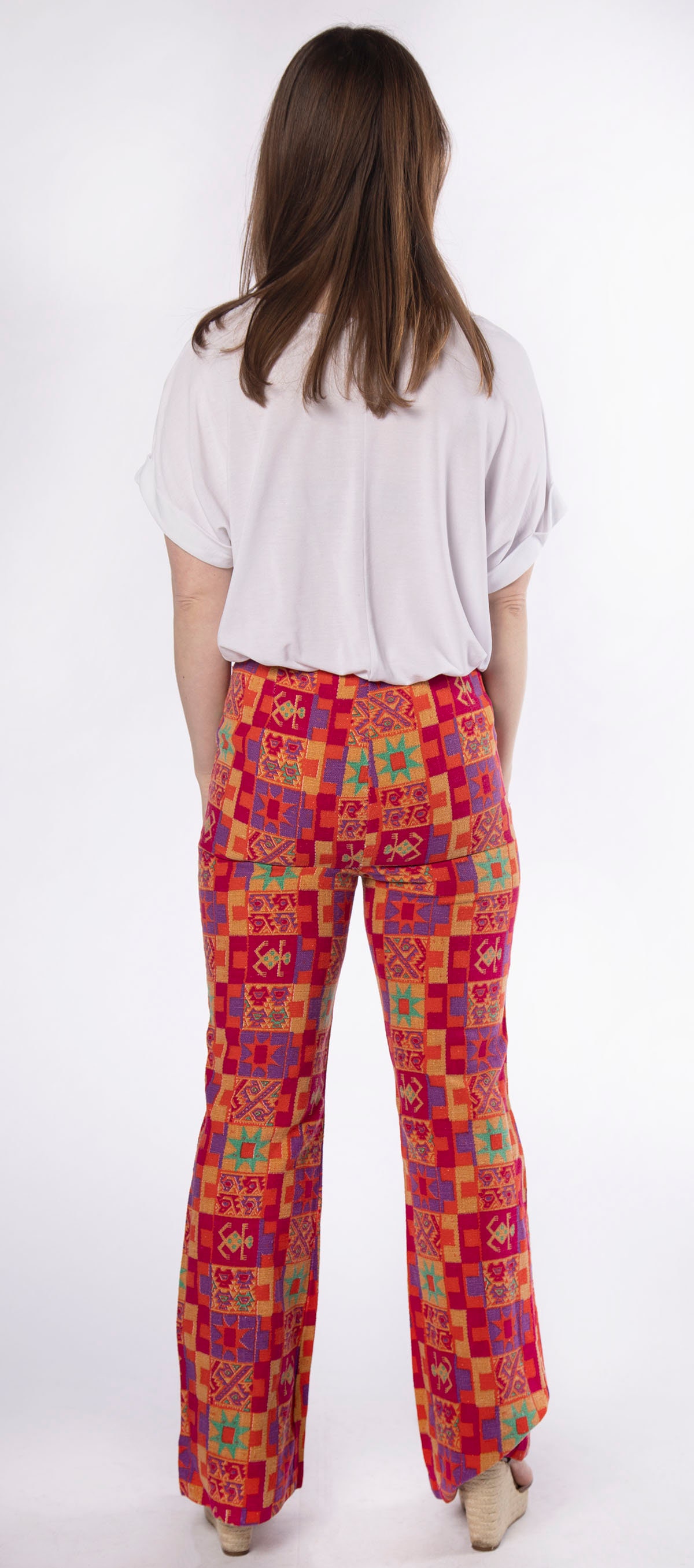 Vintage 1960s Pants Psychedelic Neon Colorful Ethnic | Etsy