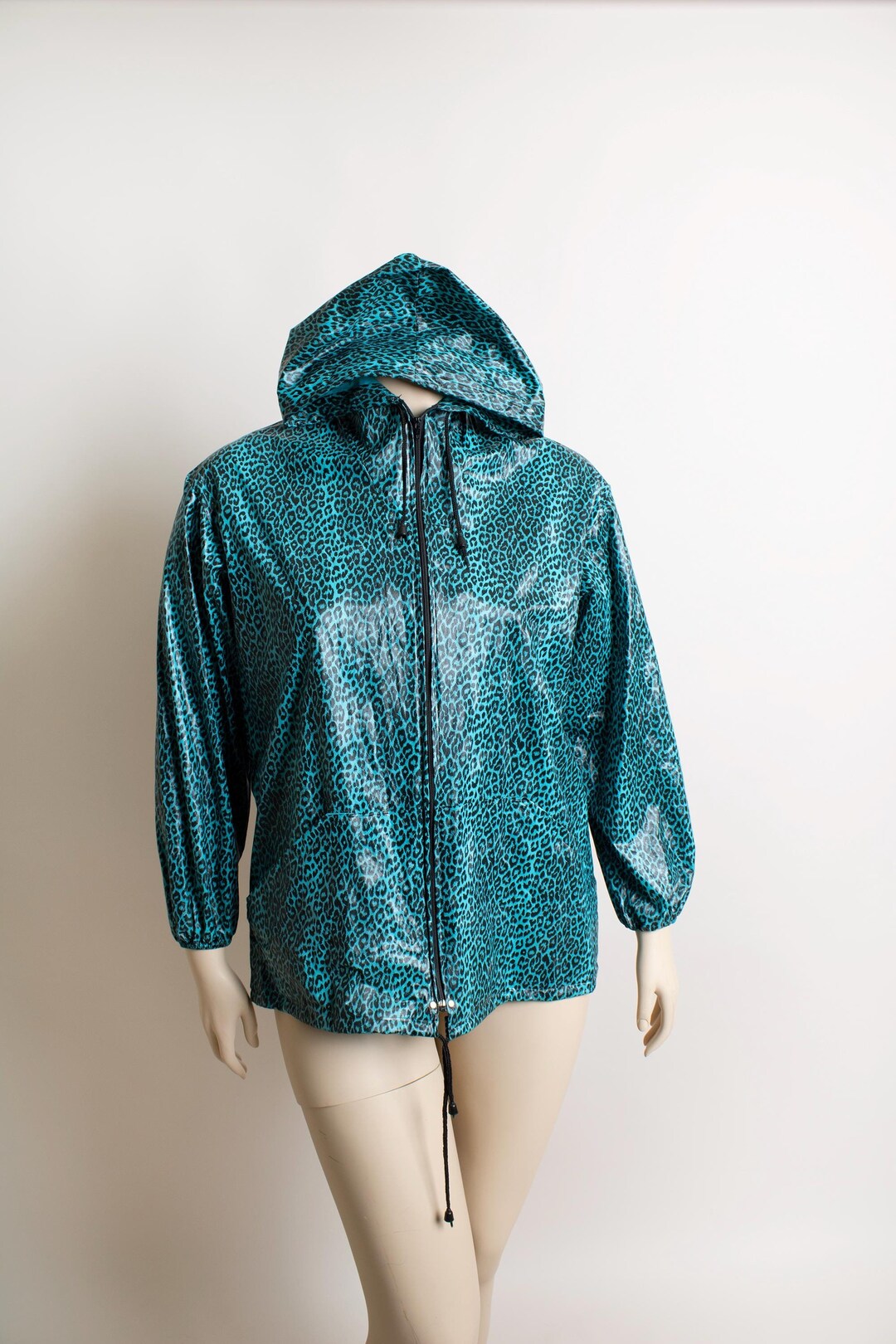 Vintage 70s Leopard Print Raincoat - Fiorucci Late 1970s Early 80s ...
