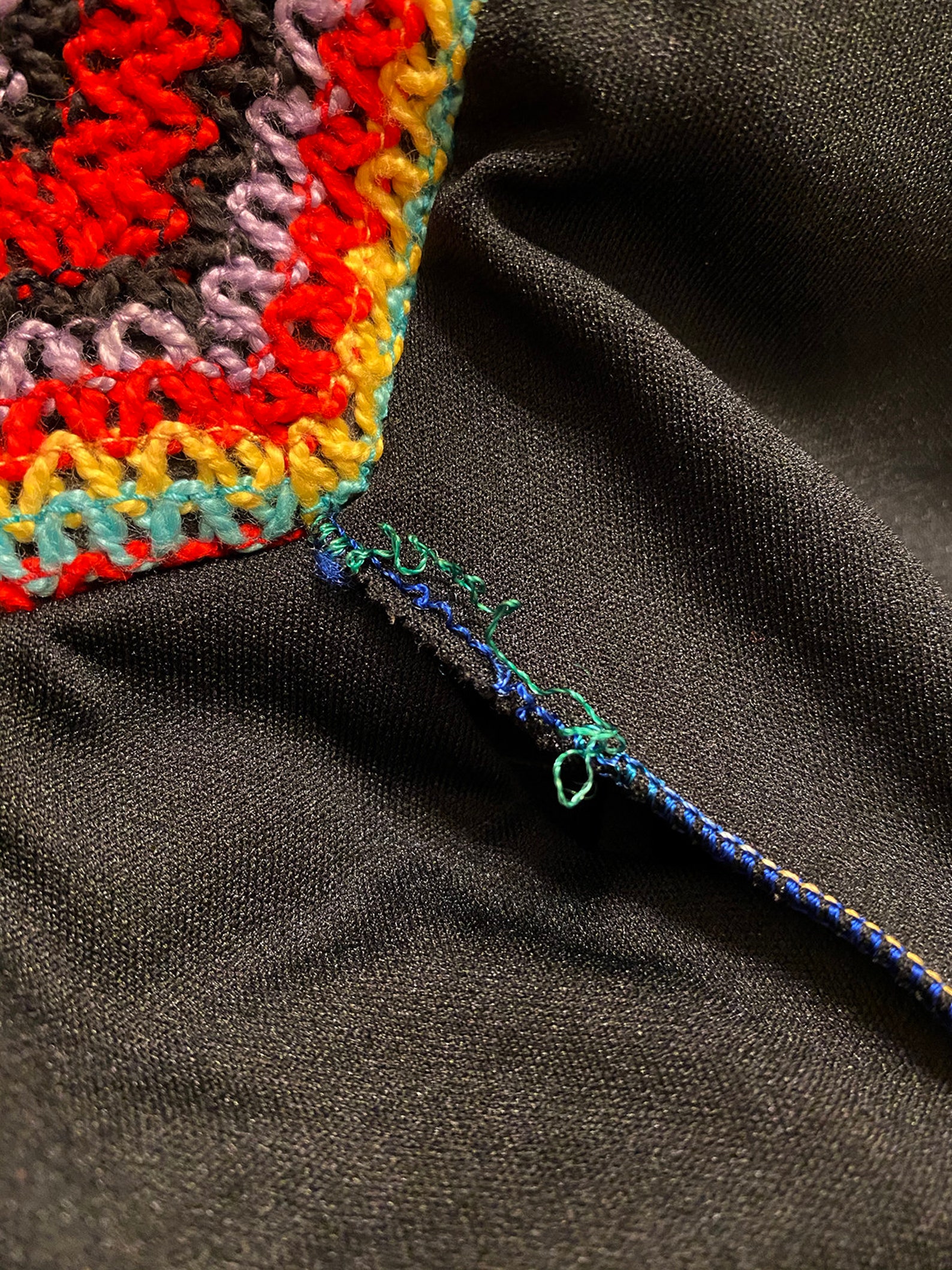 Vintage 1970s Rainbow Dress Black Cape Wing Dolly Dress With - Etsy