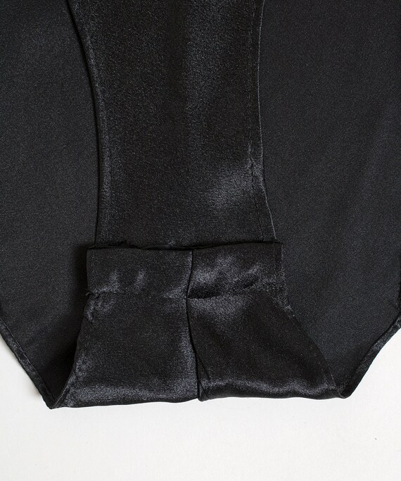 Vintage 1990s Black Lace Teddy Lingerie Sexy High C… Gem