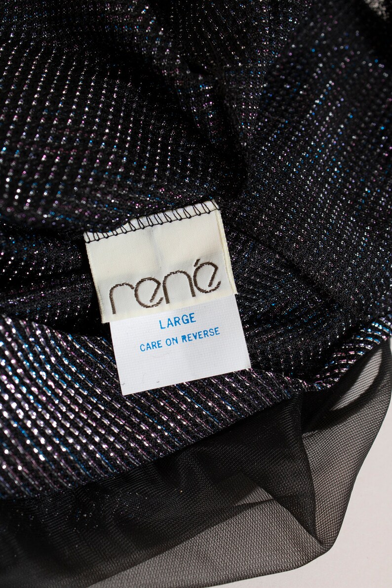 Vintage Sheer Bodysuit Silver Rainbow Lurex Sparkly See - Etsy