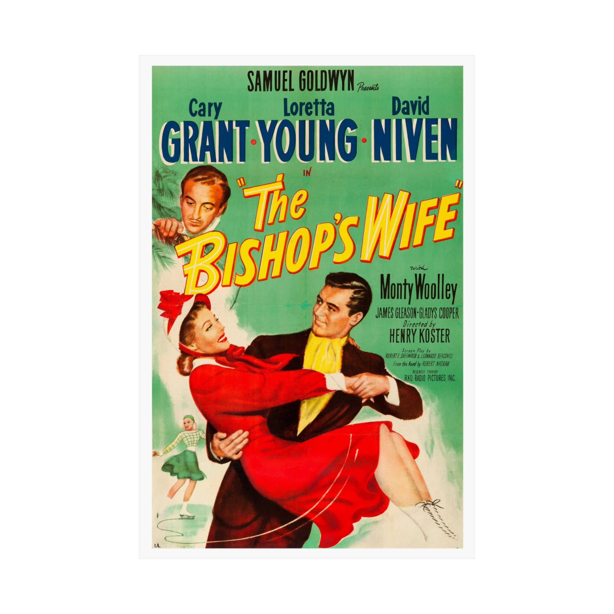 Bishops Wife Poster Cary Grant Poster Classic Movie Poster Bishop Wife ...
