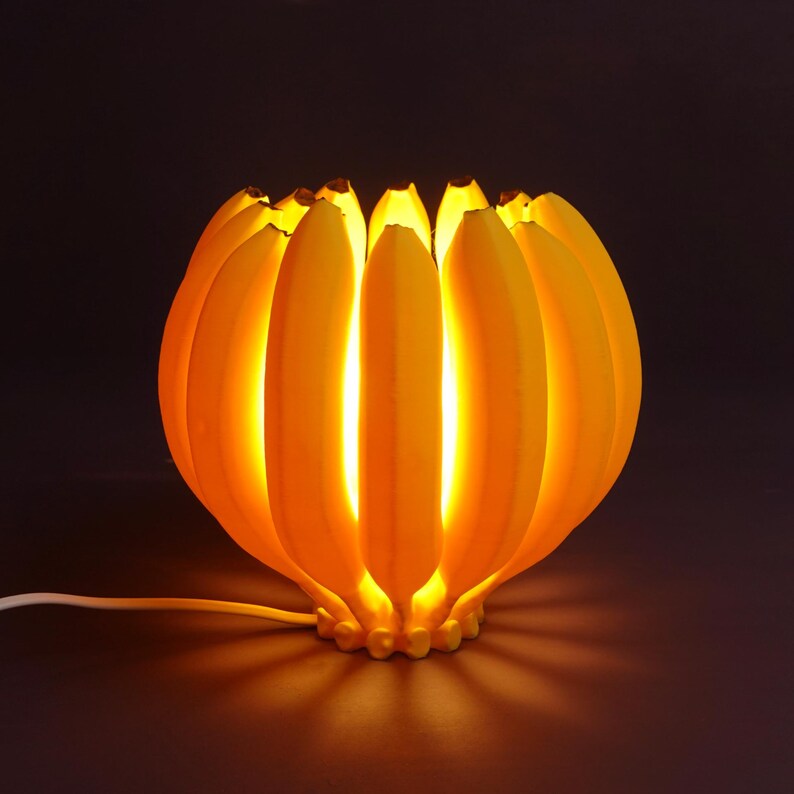 Realistic Banana Lamp Shade 3D Printed Fun, Functional, and ...