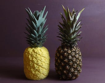 Gold Pineapple Storage Pot - Etsy