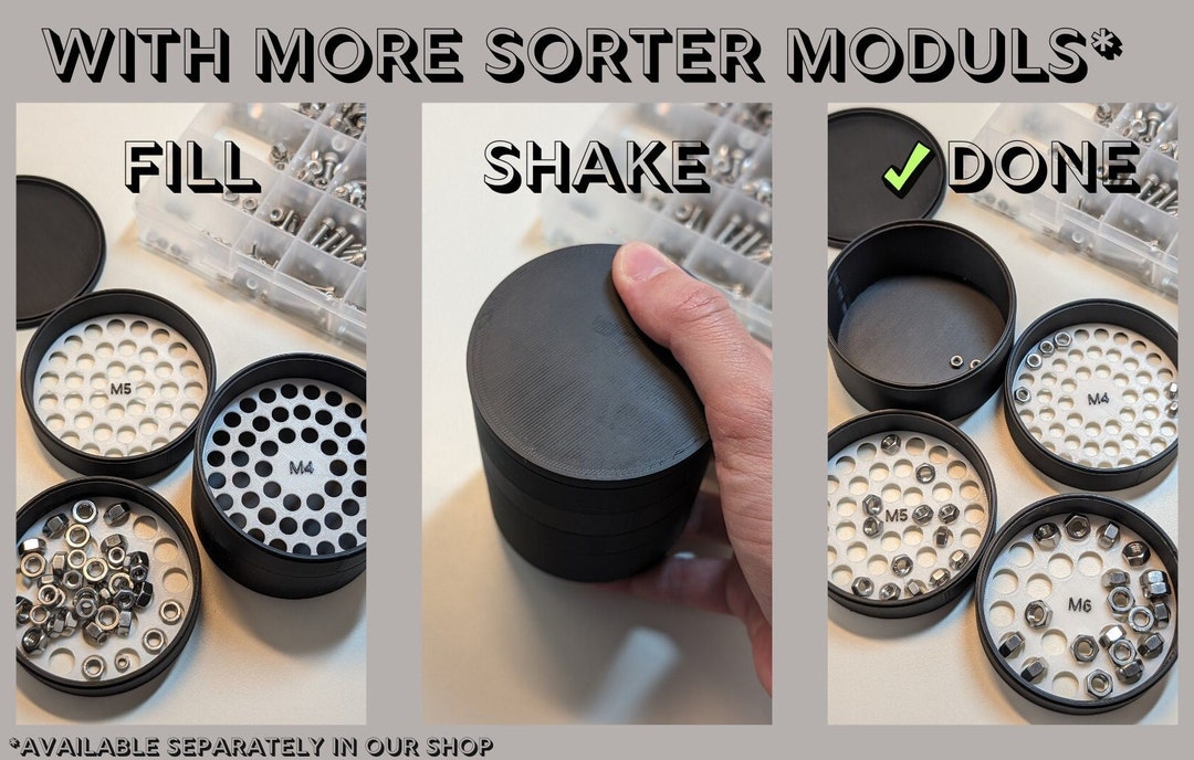 Sorter Module and Inlay Expansion for the Hex Nut Sorter Tool Starter ...