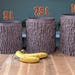 Alnus Glutinosa Tree Stump Trash Can: Rustic Cabin Decor With Swing Lid ...