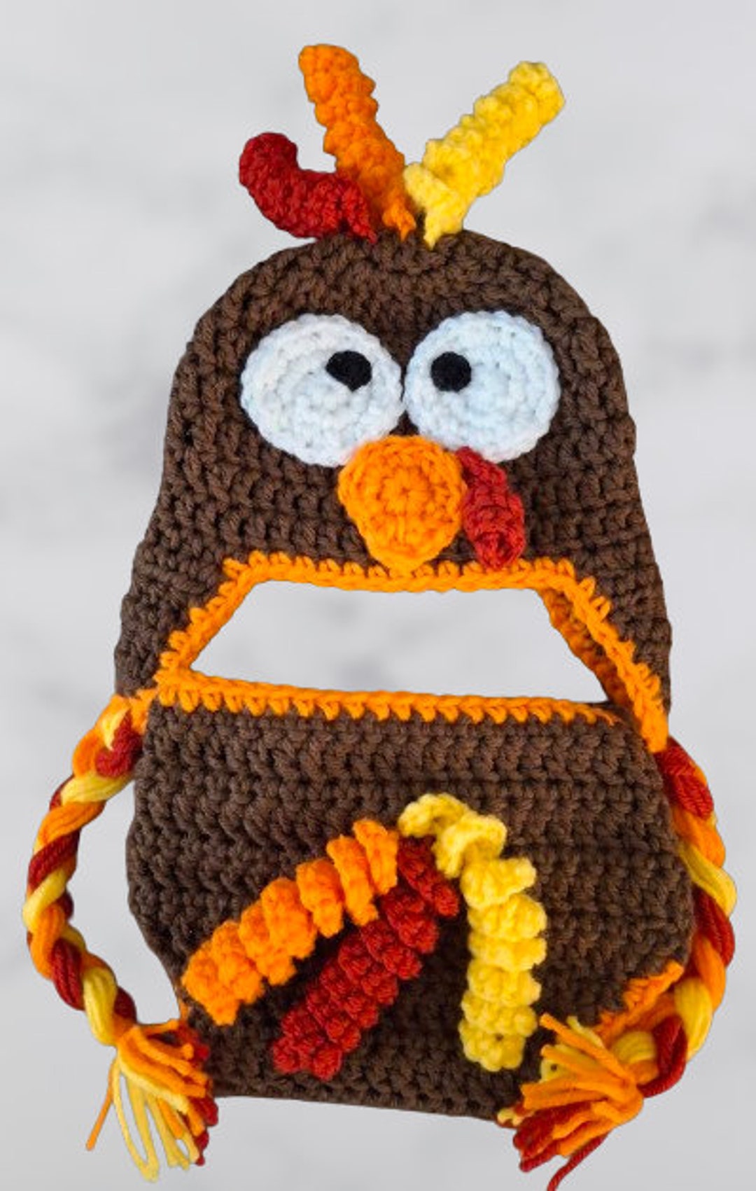 Turkey Hat and Diaper Cover for 0-3 Months - Etsy