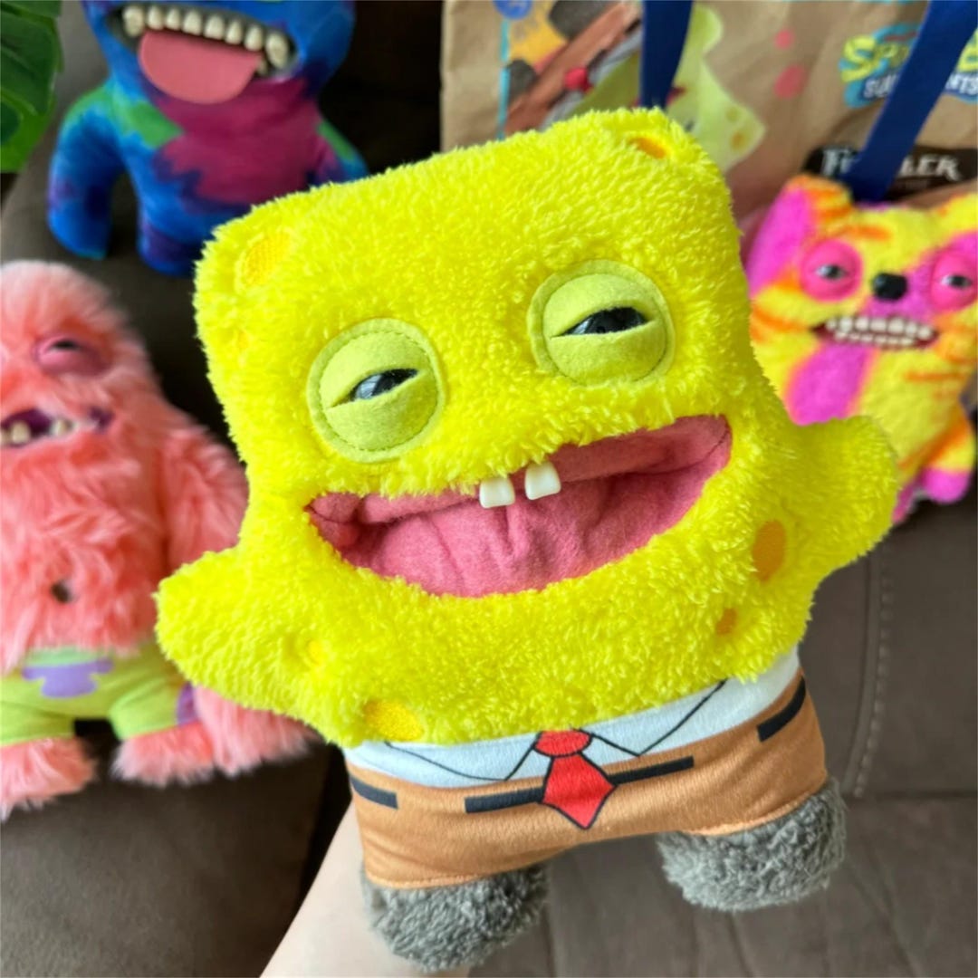 Fuggler Spongebob Monster Plush Toy Fuggler Ornament, Gift for Kids ...