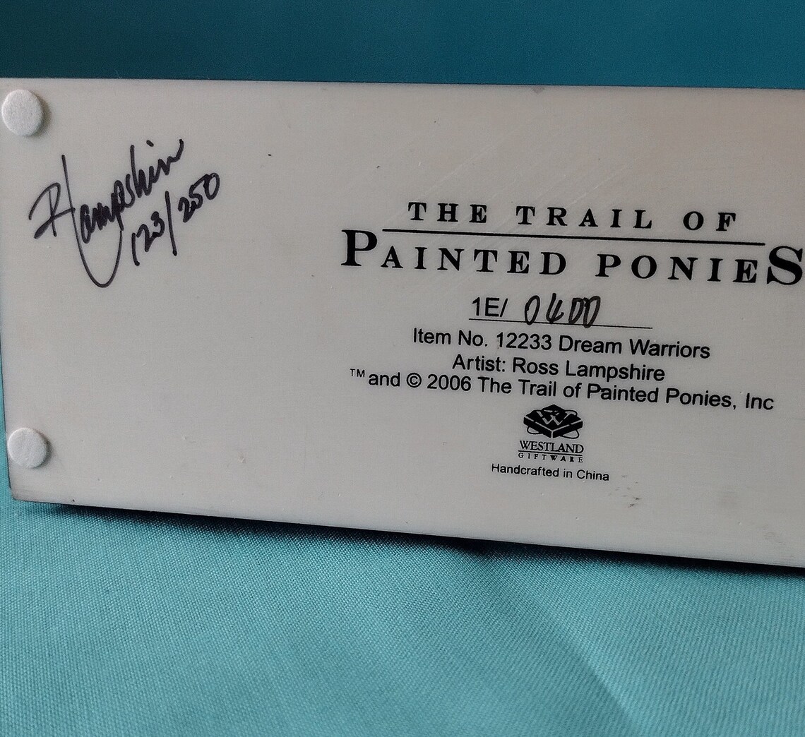 Trail of Painted Ponies Dream Warrior 1E 0400 Retired. SIGNED With ...