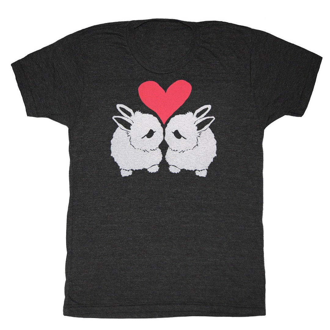 Bunnies Tee - Unisex Mens T-shirt Womens Shirt Cute Adorable Rabbit ...