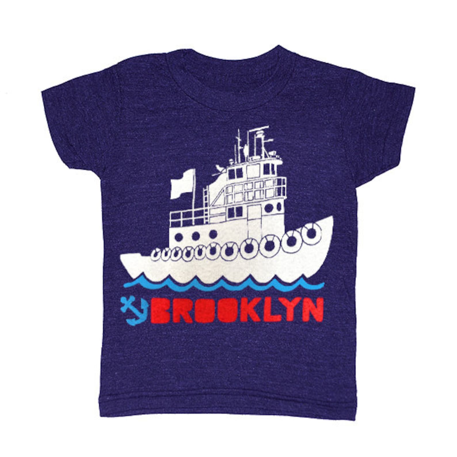 KIDS Brooklyn Tugboat - Tshirt Nautical New York Ship Boat Cute ...