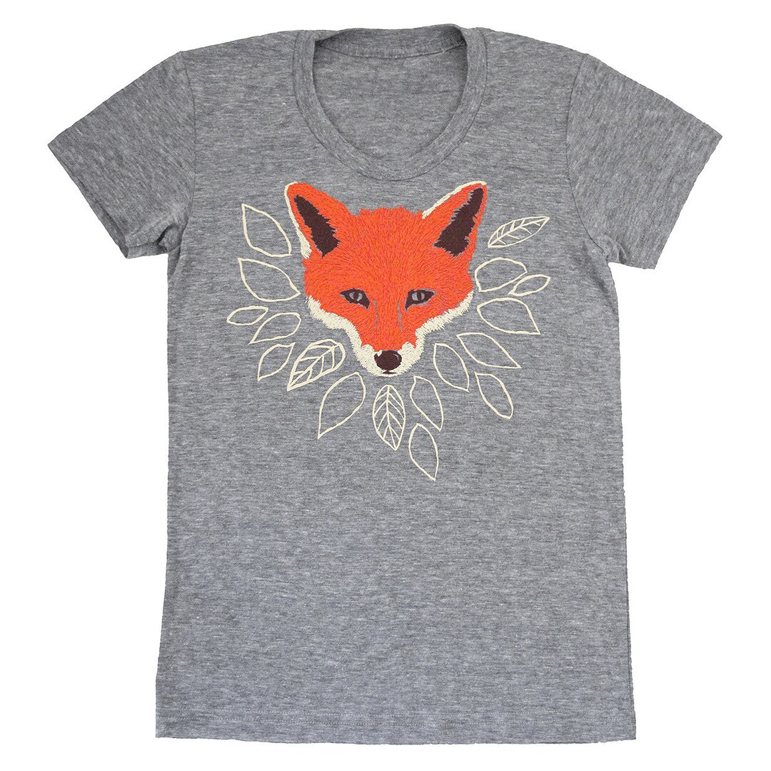 Fox - Womens Girls T-shirt Track Tee Shirt Tri Blend Cute Fantastic Mr ...