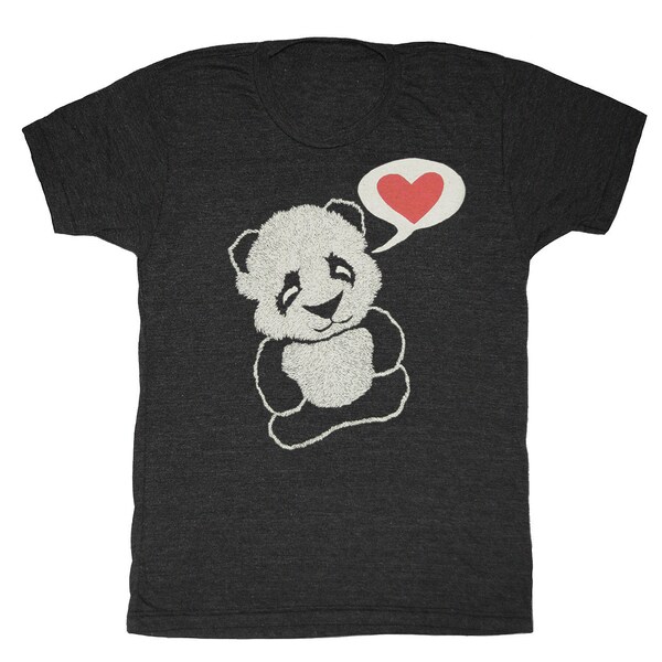 Panda With Heart - Etsy