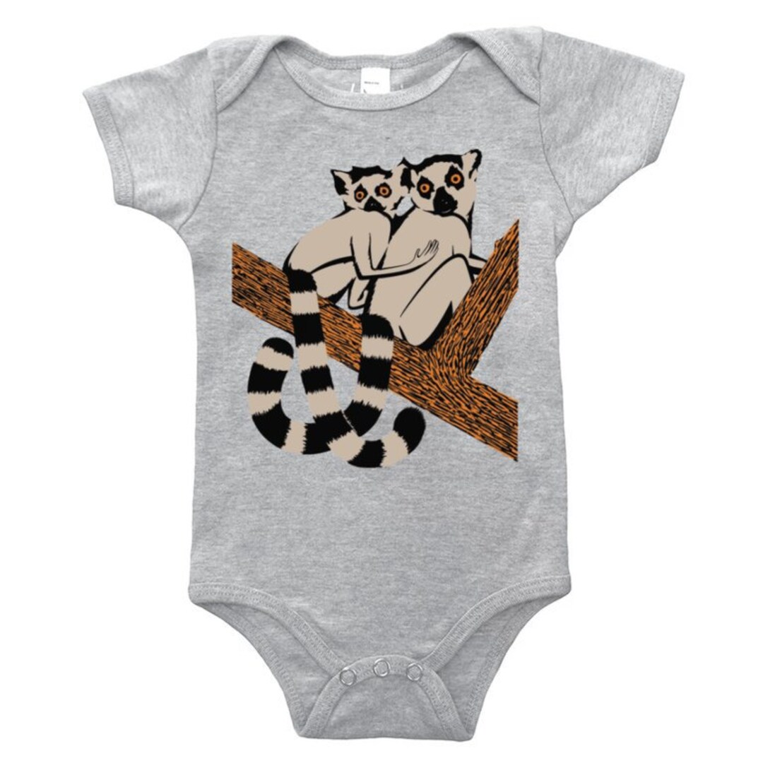 BABY Lemurs One Piece - Bodysuit Romper Jumper Adorable Woodland Forest ...