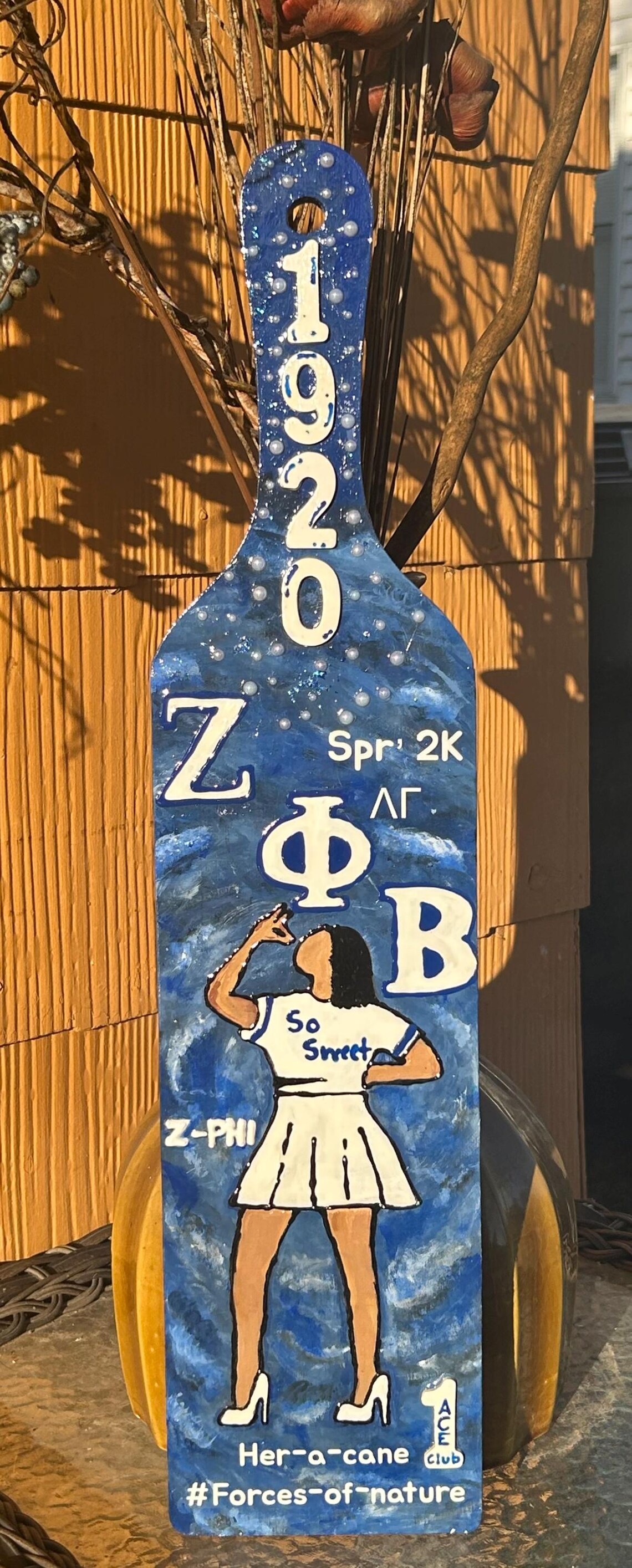 Custom Wooden Greek Paddle | Handcrafted Sorority and Fraternity ...